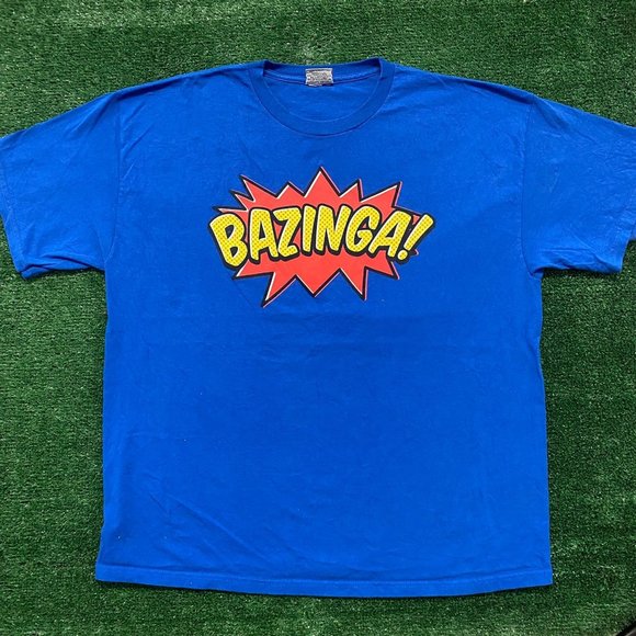 Vintage | Shirts | Vintage Y2k Baggy Big Bang Theory Bazinga Tv Sitcom ...
